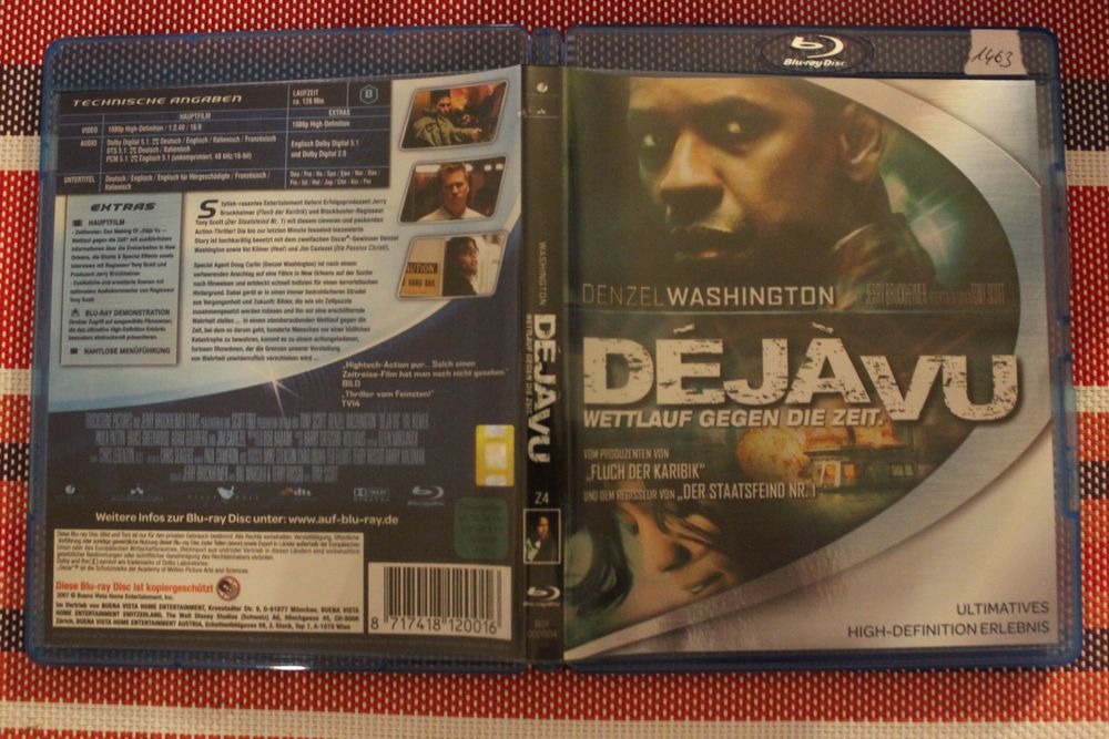Deja Vu - Wettlauf gegen die Zeit [Blu-ray] (1463) | Kaufen auf Ricardo