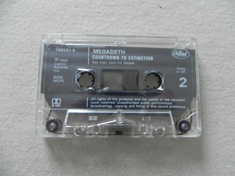 MC US Heavy Metal Band Megadeth 1992 Countdown to Extinction | Kaufen ...