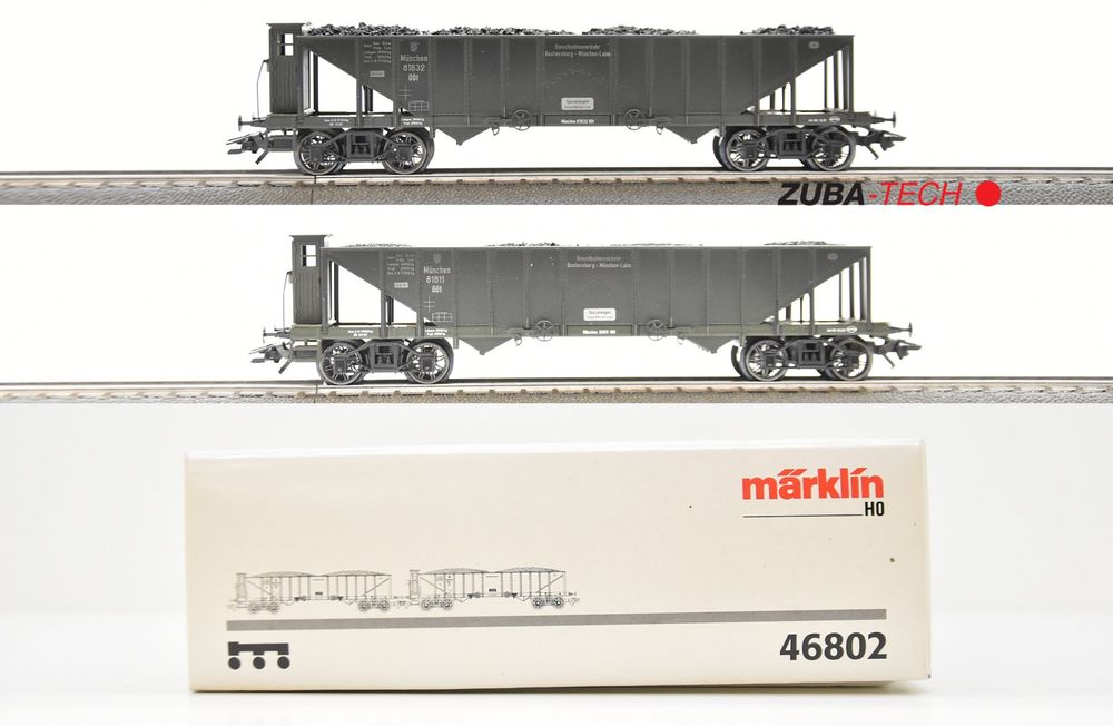 Märklin 46803 Kohlentrichterwagen-Set K.Bay.Sts.B H0 WS OVP | Kaufen ...