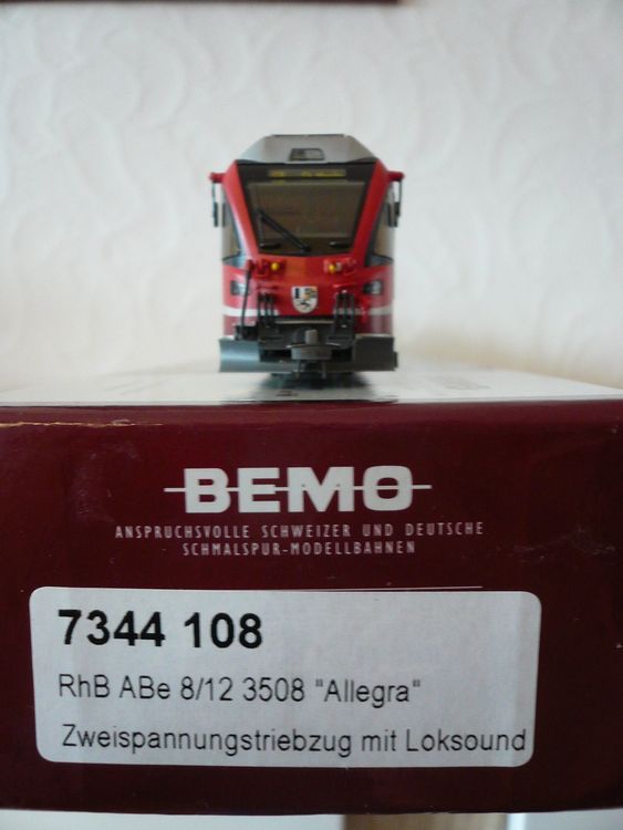 Bemo RhB ABe 8/12 3508 "Allegra" DCC mit Sound (Neu und ...