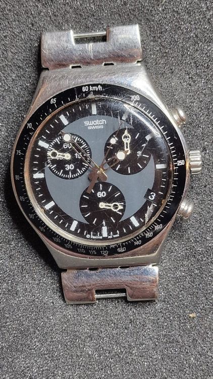 Getragene 1999 Swatch Windfall YCS410GX Irony Chrono 40mm (Gebraucht ...