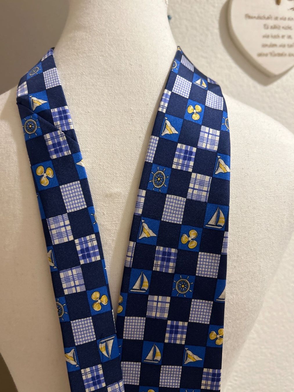 Krawatte Nautik Motiv von Le monde des accessoires100% Seide (Neu und ...