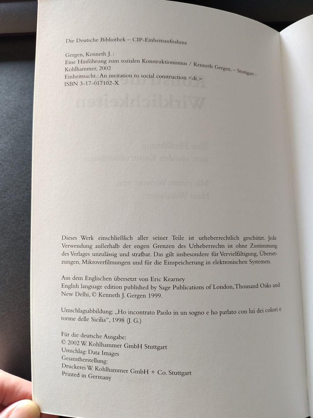 Konstruierte Wirklichkeiten v. Kenneth J.Gergen (Gebraucht) in ...