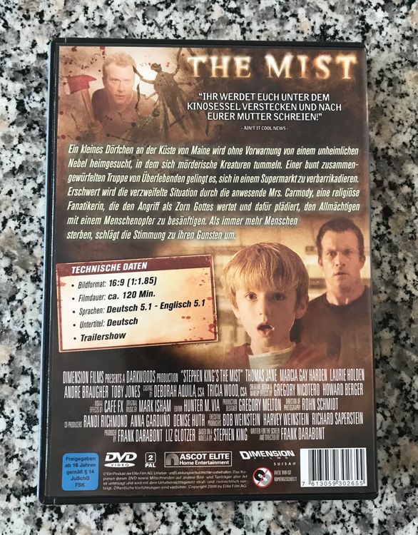 The Mist - DVD Movie, ein Horror Film Klassiker! (Gebraucht) in Gossau ...