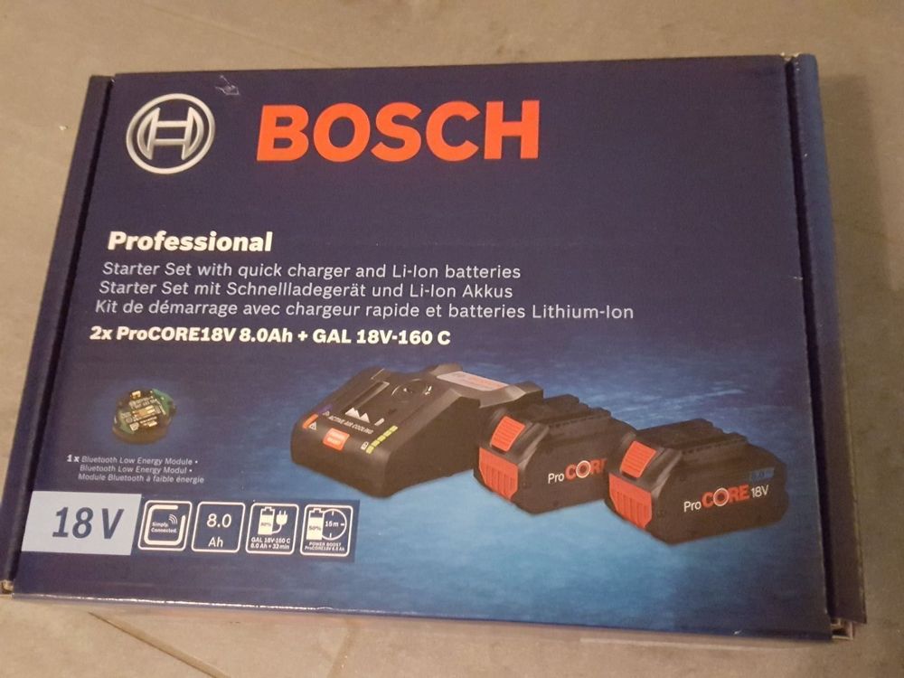 Bosch Pro Core 8 AH SET 18V (Neu und originalverpackt) in ...