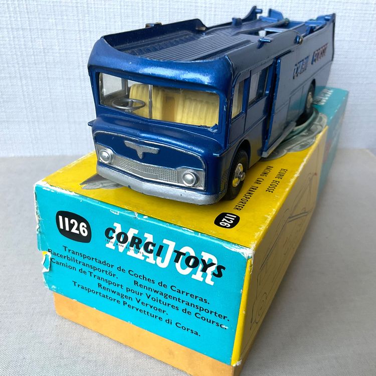 🟡🔵 CORGI TOYS # 1126 / Ecurie Eccose Racing Car Tra / 1961 (Gebraucht ...