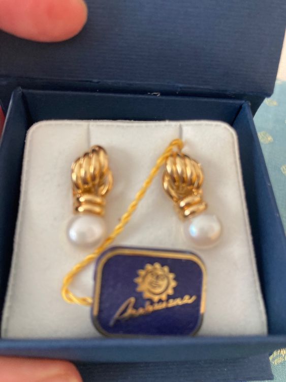 Ohrringe 18K /750 Gold mit Zuchtperlen (Neu und originalverpackt) in Triesen für CHF 670 – mit ...
