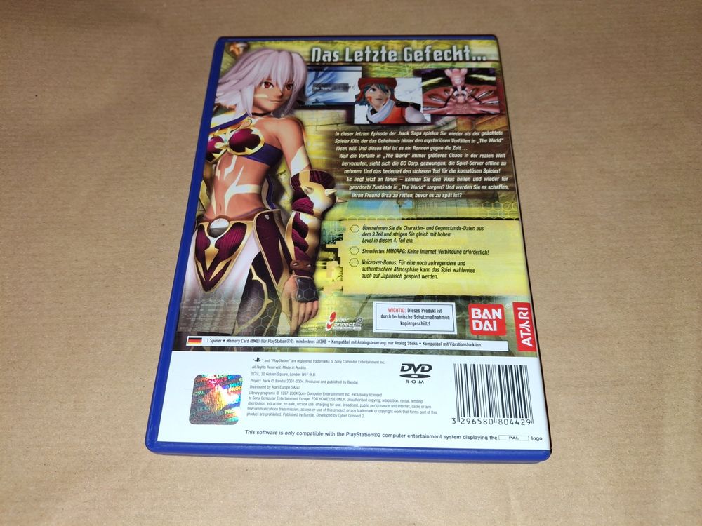 .hack Quarantine - The Final Chapter - Part 4 dot hack - PS2 (Gebraucht ...