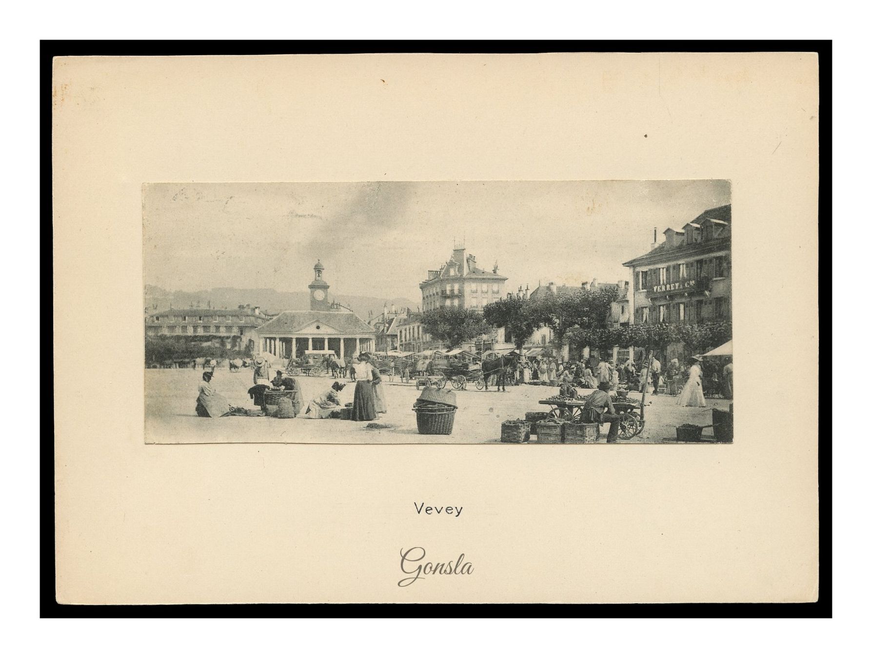 VEVEY - 1900 "Place du Marché" Phototypie (Gebraucht) in Onex für CHF ...