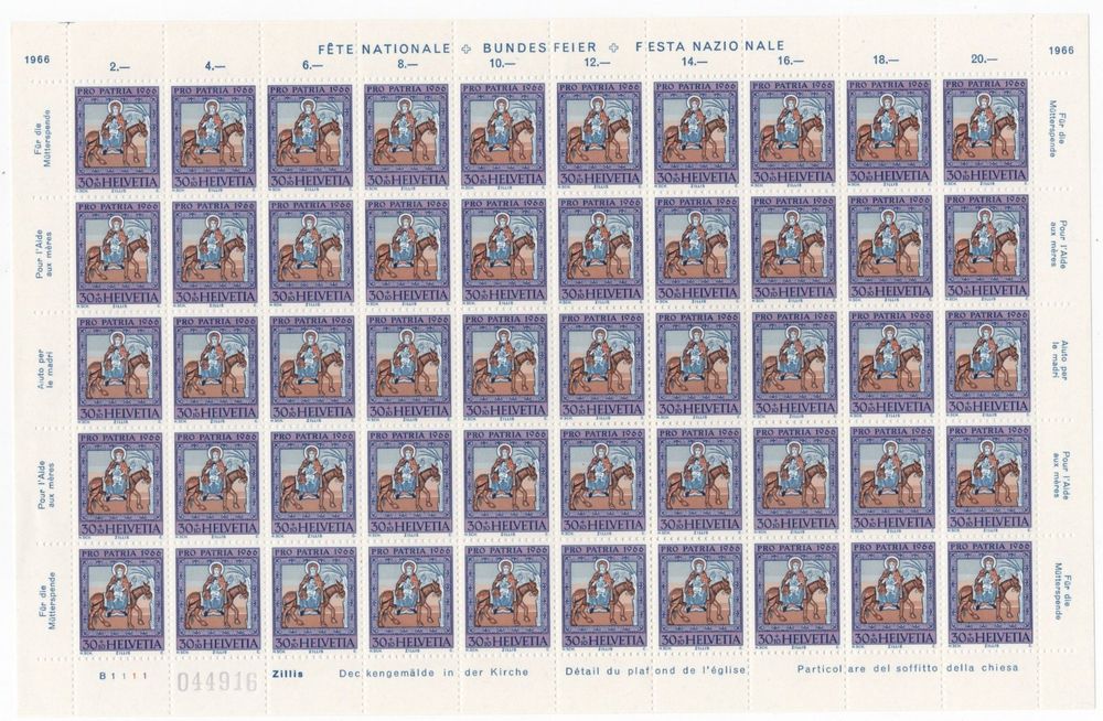 Briefmarken ganze Bögen** PP 1968 Nominal CHF 55 | Kaufen auf Ricardo