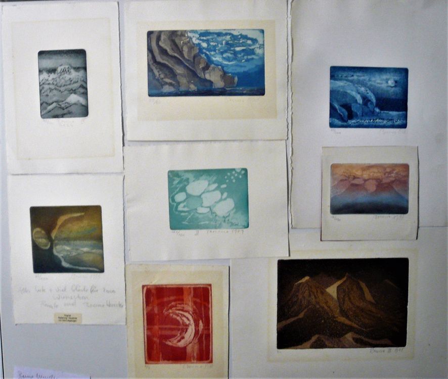 Bruno WURSTER Bern, Konvolut mit 8 orig. Aquatintas (Gebraucht) in ...