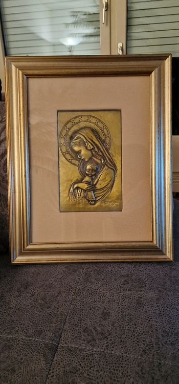 L'œuvre thème religieux "la Vierge Marie et l'enfant jésus" (D'occasion ...