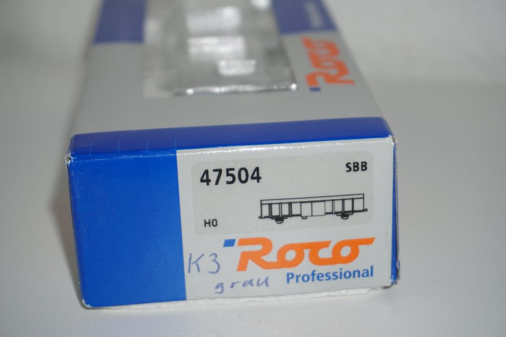 Roco 47504 - SBB gedeckter Güterwagen K3 grau H0/DC (Gebraucht) in Matten b. Interl für CHF 25 ...