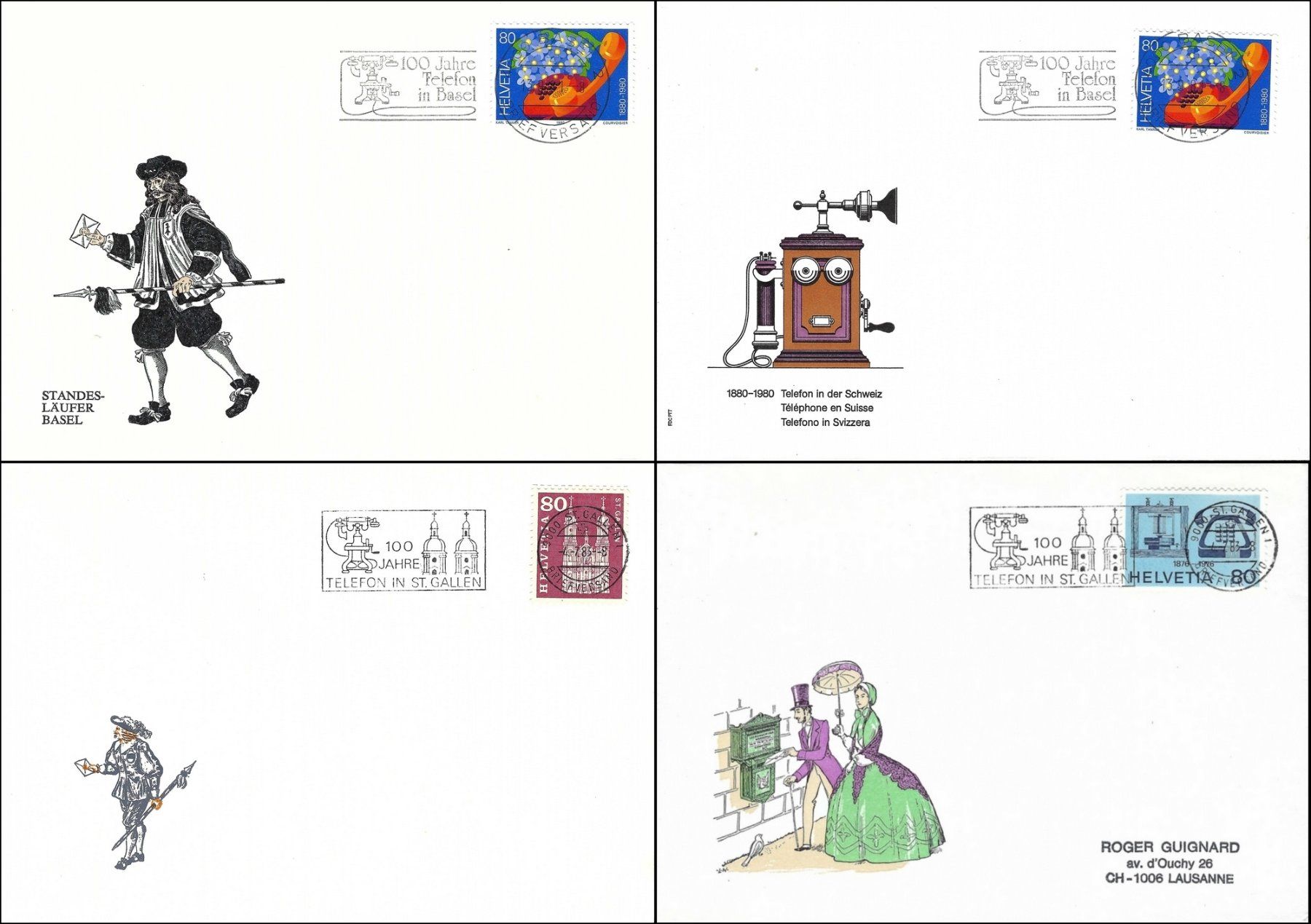 Telephon • téléphone 15 Briefe (2 FDC) + 3 Karten (2 ET) (D'occasion) à ...