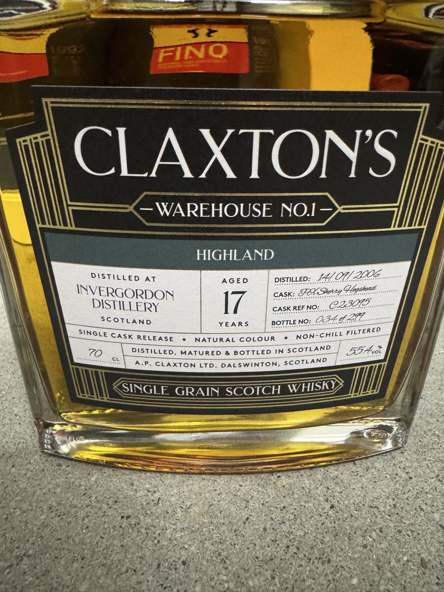 Claxton's Warehouse No.1 Single Grain Scotch Whisky, 17Jahre (Neu und ...