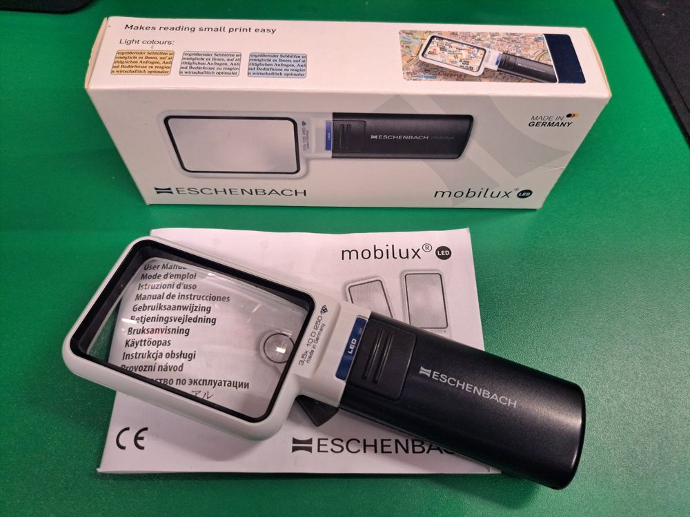 Eschenbach Handlupe Mobilux LED 10D 3,5 fach 78 x 50mm | Kaufen auf Ricardo