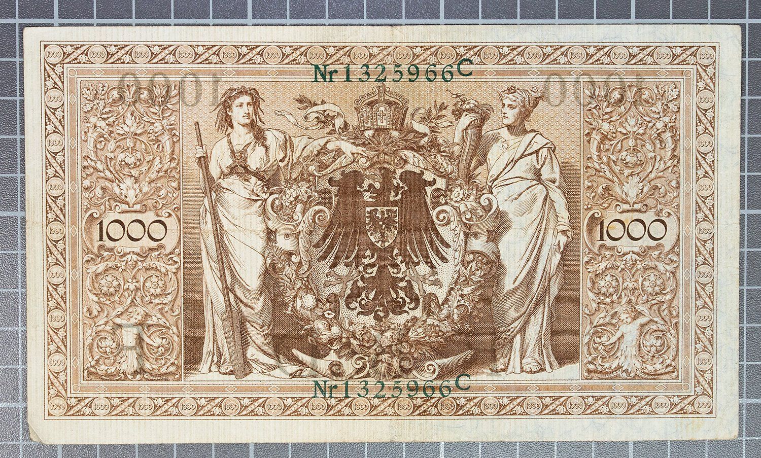 DR Banknote 1000 Mark von 1910 (Stufe III = 70%). Ab 1 (Gebraucht) in ...