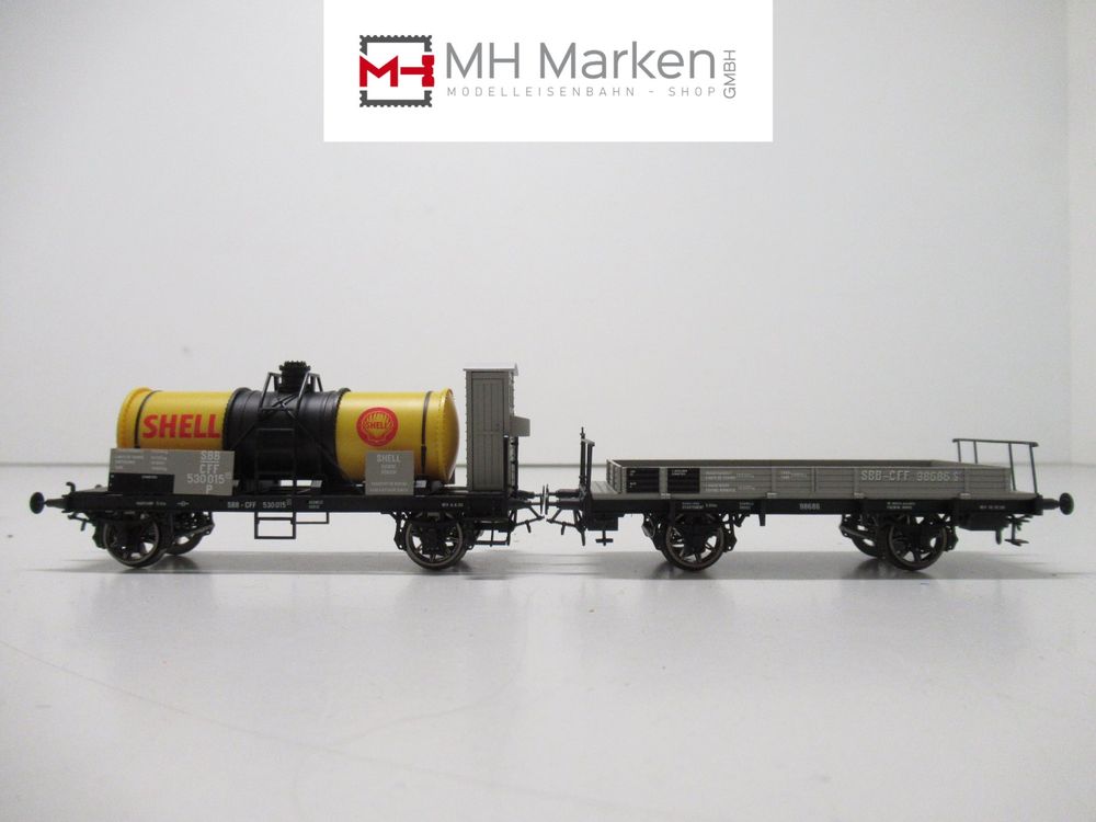 Brawa 2-teiliges Güterwagenset SBB CFF FFS ohne OVP DC GS H0 (Gebraucht ...