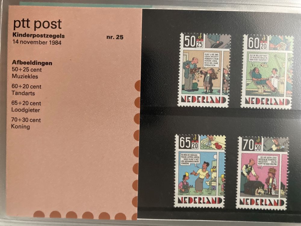 PTT MAPJES NIEDERLANDE 1984 NR.25 ** COMIC MUSIKUNTERRICHT | Kaufen auf ...