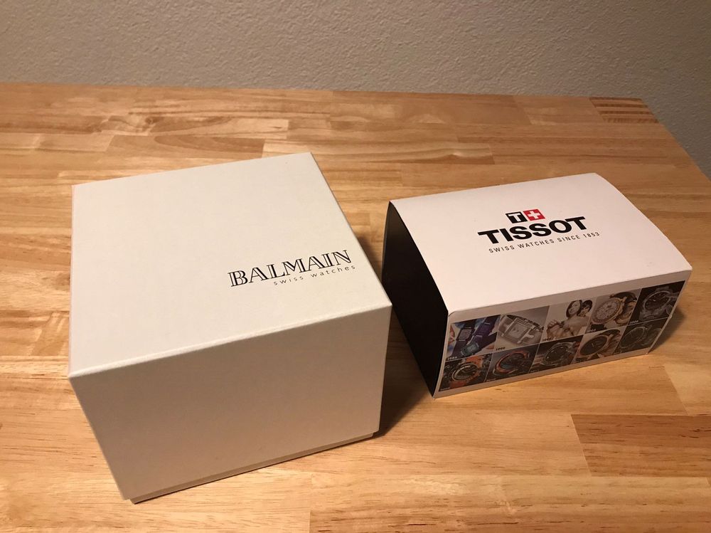 Original Watch boxes Tissot & Balmain (Neu (gemäss Beschreibung)) in ...