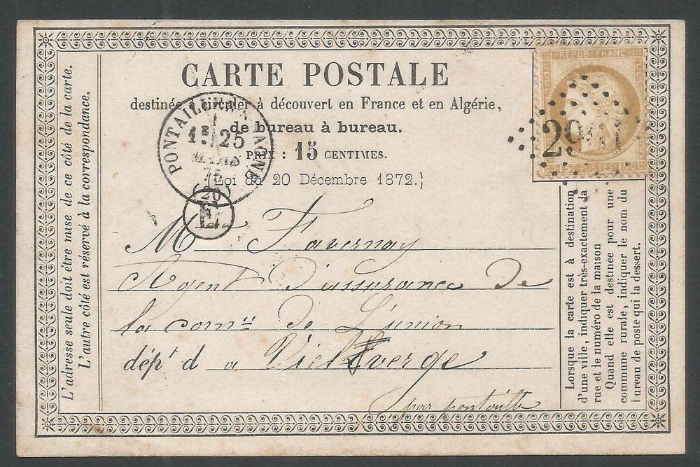 Carte P de 1872 ( France / Cérès ) | Kaufen auf Ricardo