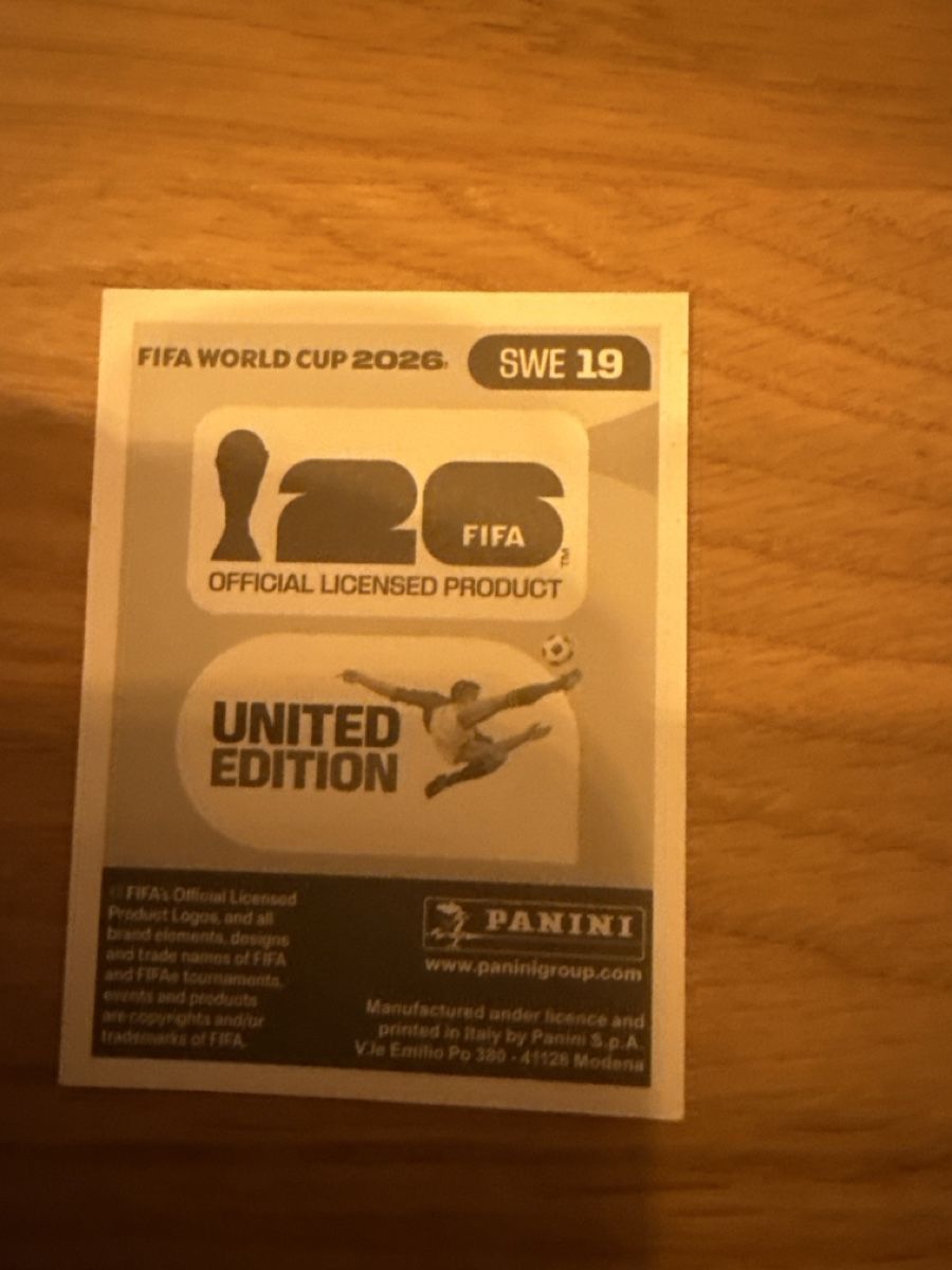 Panini WM 2026 Sticker: Alexander Isak Sweden SWE 19 Limited (Gebraucht ...
