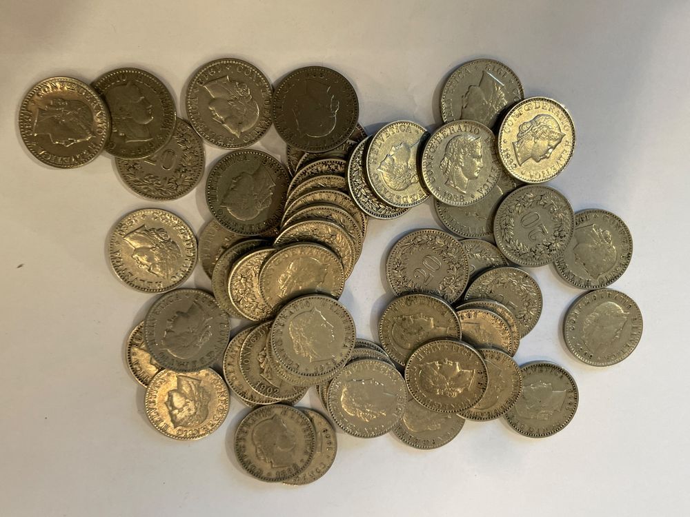 50stk. 20rp. div. jahrg. (4) (Gebraucht) in Bonstetten für CHF 9 – mit Lieferung auf Ricardo kaufen