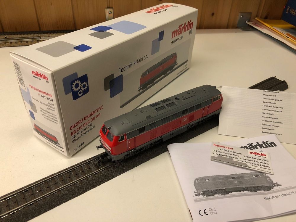 Märklin 36218, Diesellok, BR 216 der DB, mfx-Digital Code 72 (Gebraucht ...