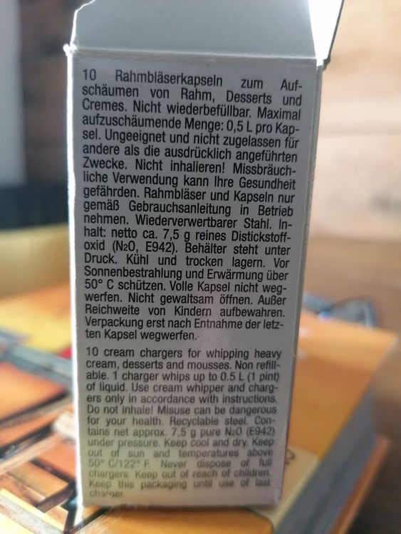 Kisag Rahmbläser mit 10 Kapseln | Kaufen auf Ricardo