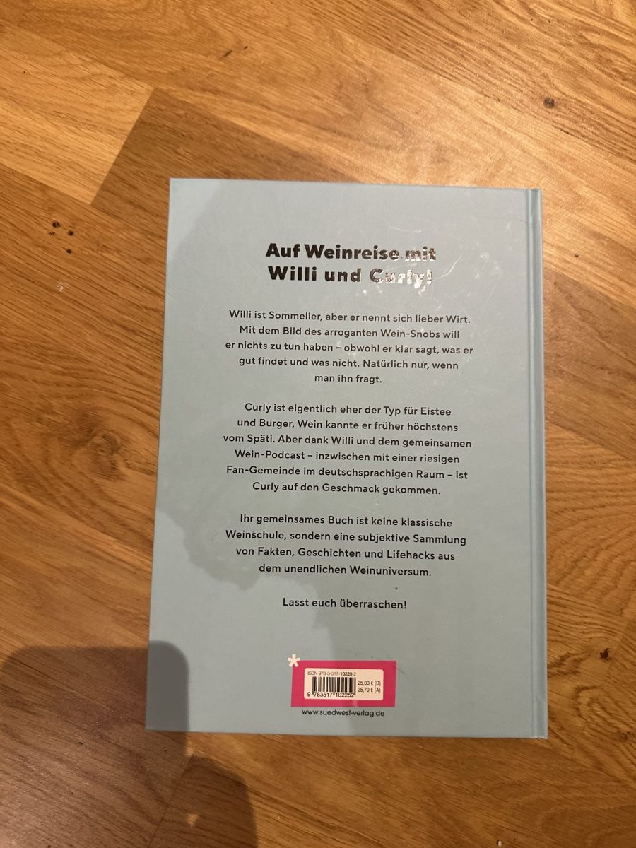 Wein-Buch: Anleitung zum Weinsaufen - Willi & Curly🍷📖 (Neu (gemäss ...