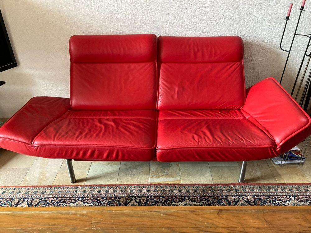 de Sede 450 Polstergruppe Leder rot | Kaufen auf Ricardo