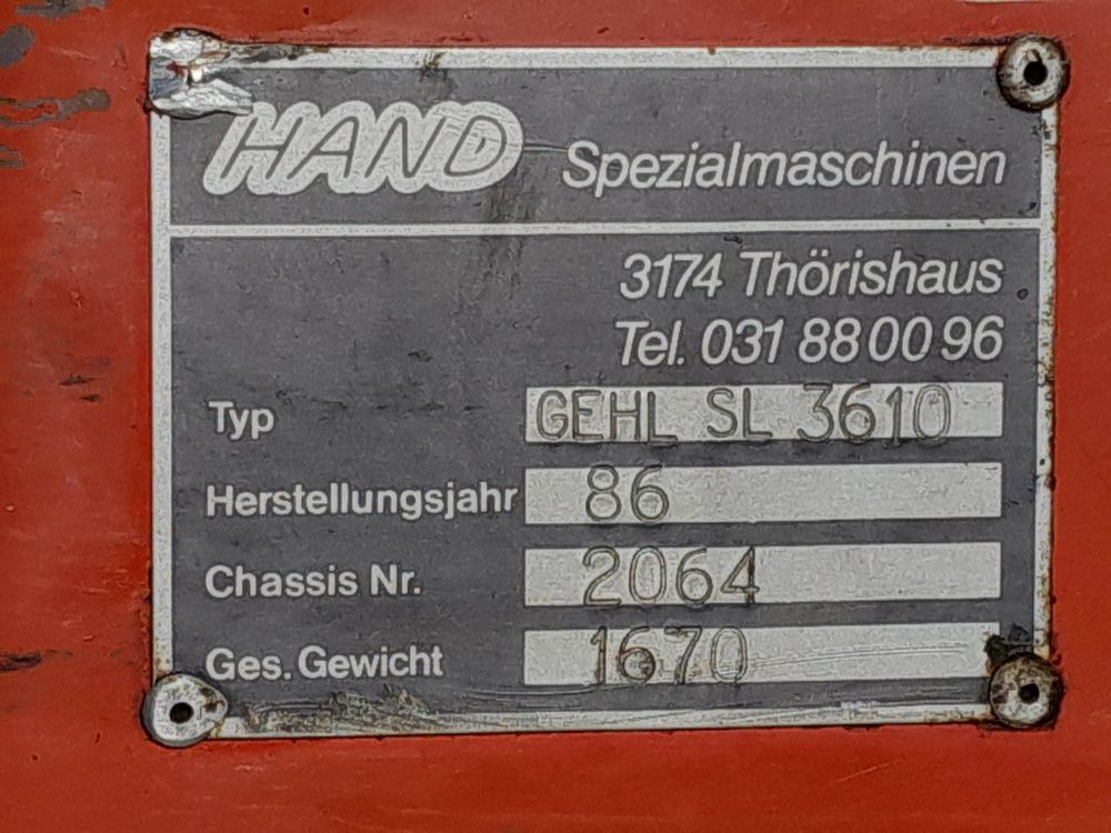 Kompaktlader Gehl 3610, inkl. Zubehör (Gebraucht) in Schönenbaumgarten ...