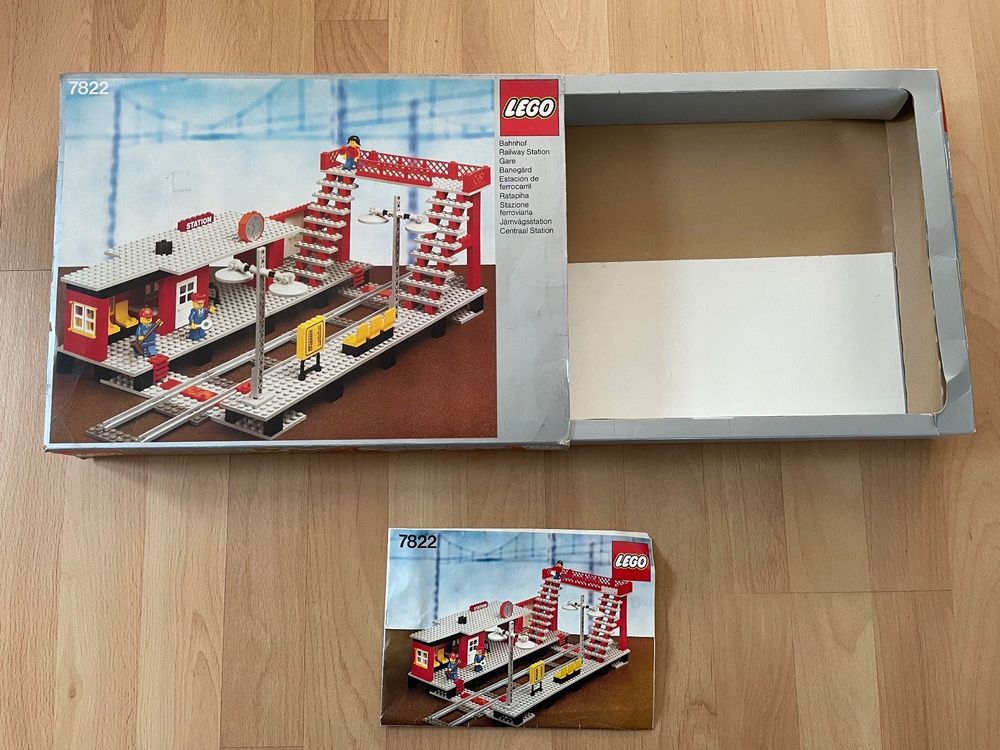 Lego 7822 Bahnhof nur Original Verpackung und Bauanleitung (Gebraucht ...