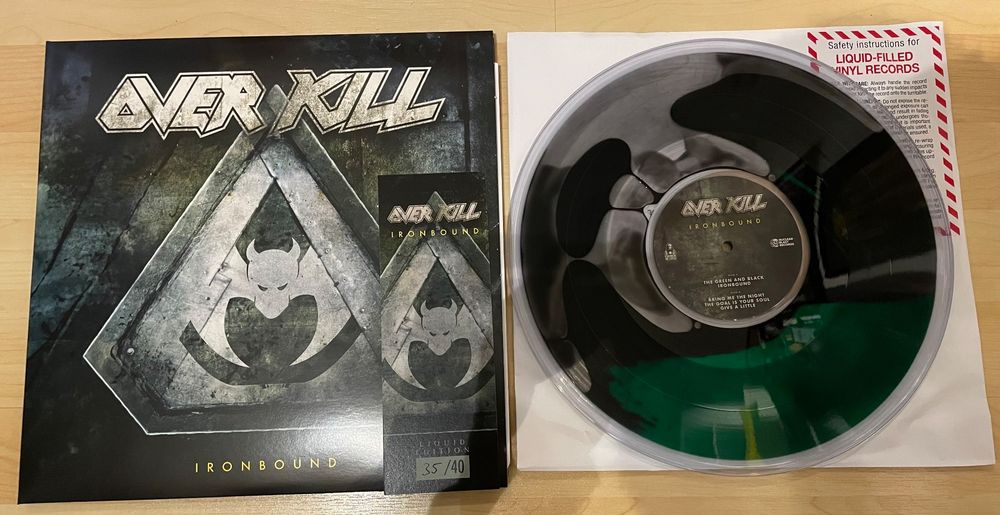 Overkill Ironbound Liquid Vinyl Lp Limitiert auf 40 35/40 (Gebraucht) in Tegerfelden für CHF 349 ...