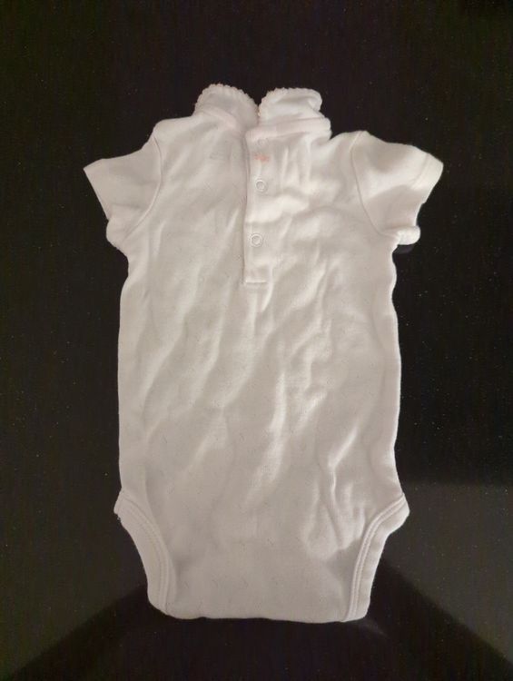 Obaïbi Baby Body Gr. 3M, weiss, Kragen, Top Zustand! (Gebraucht) in ...