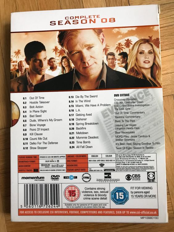 CSI: Miami - Complete Season 8 - DVD | Kaufen auf Ricardo