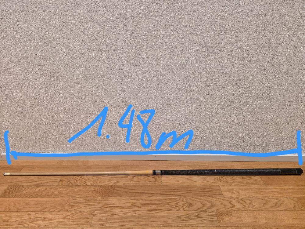 Luxor Billard-Queue zweiteilig – 148 cm, edles Design (Gebraucht) in ...