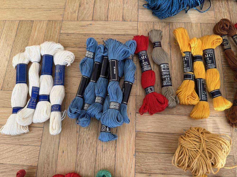 Konvolut Stick- & Häkelgarne – Leinen & Baumwolle – Vintage (Gebraucht ...