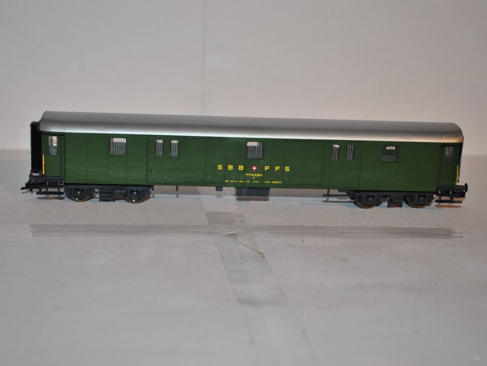 AKU/Roco Gepäckwagen SBB mit Innenbeleuchtung (MTJ159) (Gebraucht) in Aarwangen für CHF 42 – mit ...