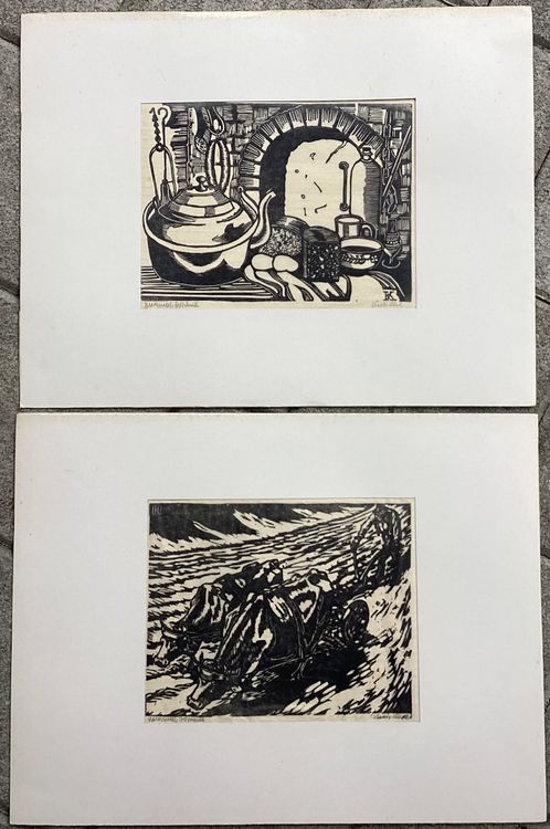 Karl KREBS (1880-1914) 2x Holzschnitte Handsigniert | Kaufen auf Ricardo