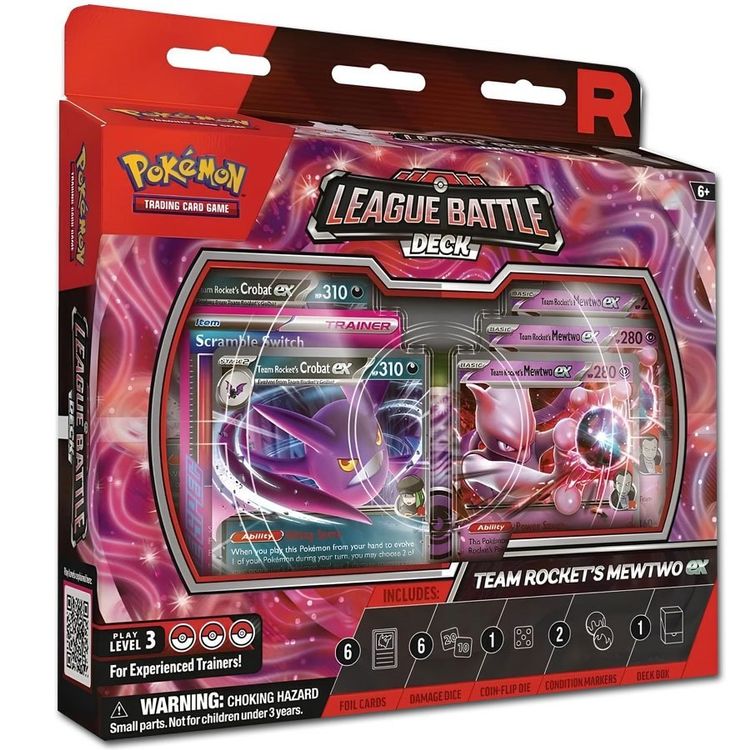 🌟Pokemon Team Rockets Mewtu ex League Battle Deck - EN (Neu und ...