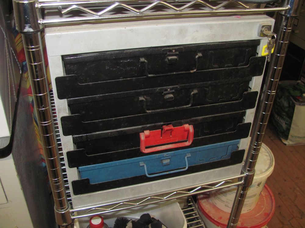 Würth Schubladenstock Schubladenbox 4er, mit Koffer Einsätze (Gebraucht ...