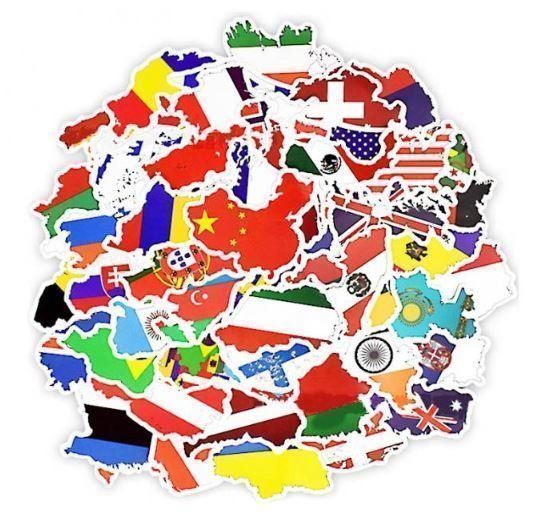 Stickerset Länder Stickerbomb Grenzen (Neu und originalverpackt) in ...