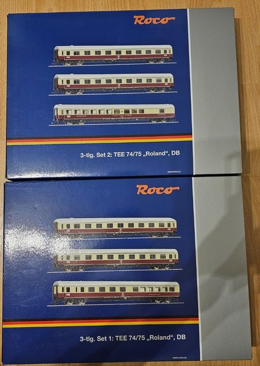 Roco Set 1 und 2 TEE Roland 74072/74073 (Neu und originalverpackt) in ...