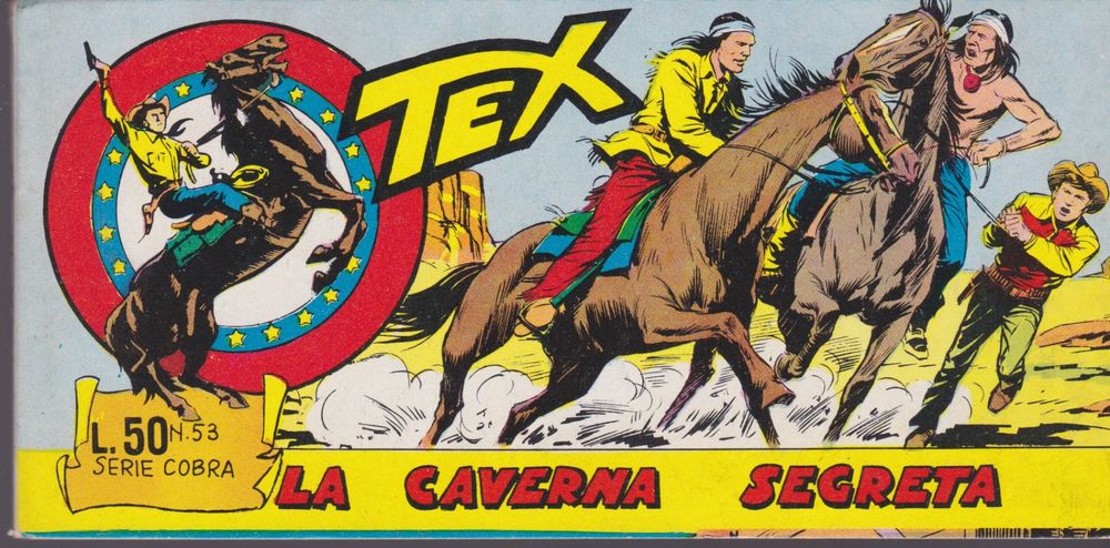 Italian comic strip TEX SERIE COBRA # 53 1966 LA CAVERNA SEG (Gebraucht ...