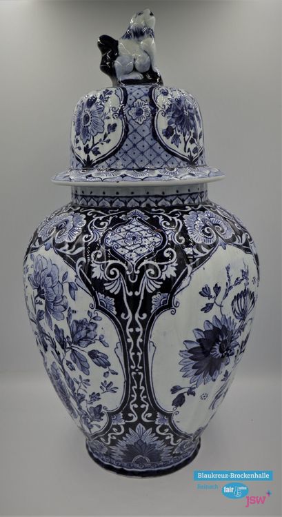 Grosse Vase mit Deckel, Marke Royal Delft Holland, 31 cm, (Gebraucht ...
