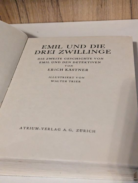 Erich Kästner - Erich drei Zwillinge Atrium 1938 (Gebraucht) in Baden ...