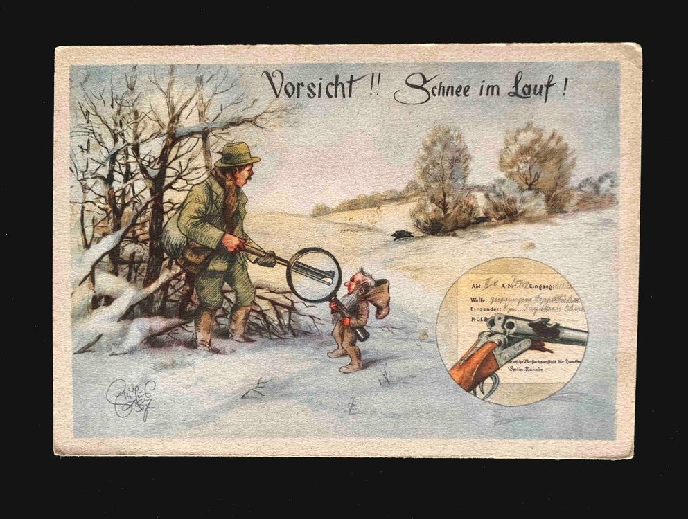 AK Vorsicht Schnee im Lauf (Gebraucht) in Goldau für CHF 1 – mit Lieferung auf Ricardo kaufen