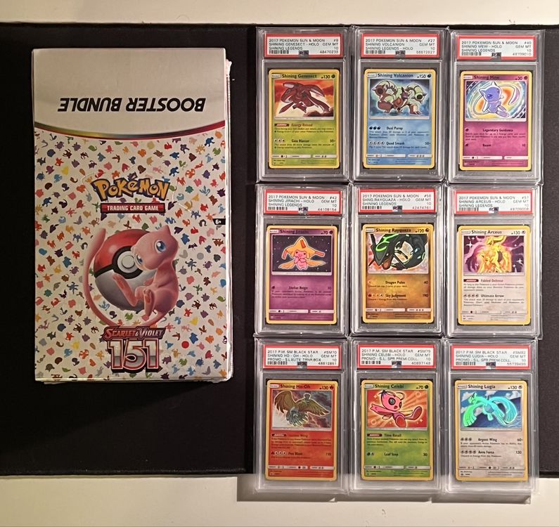 151 case & Shining Legends set PSA 10 Pokémon cards (Neu (gemäss ...