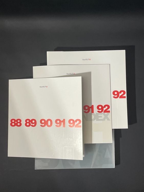 SWATCH Jahrbuch Katalog 1988 - 1992 (Gebraucht) in Uzwil für CHF 30 – mit Lieferung auf Ricardo ...